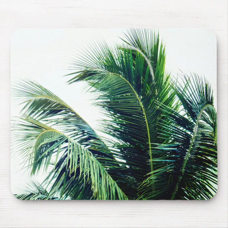 Palm Tree Leaves Mouse Pad | Zazzle
