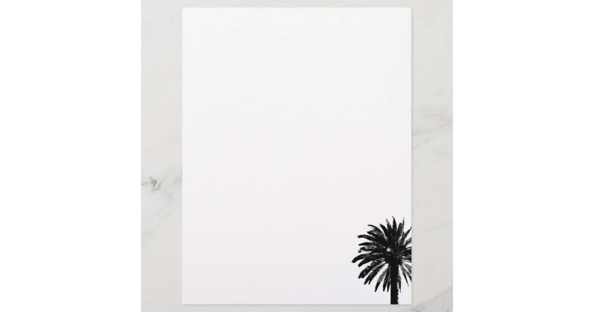 Palm tree letterhead | Beach wedding stationery | Zazzle