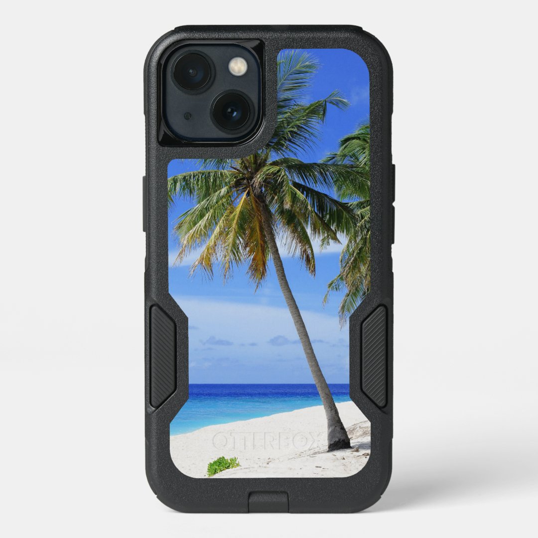 Palm Tree on a Tropical Beach OtterBox iPhone Case | Zazzle