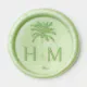 Palm Tree Palmetto Tree Monogram Wax Seal Sticker | Zazzle