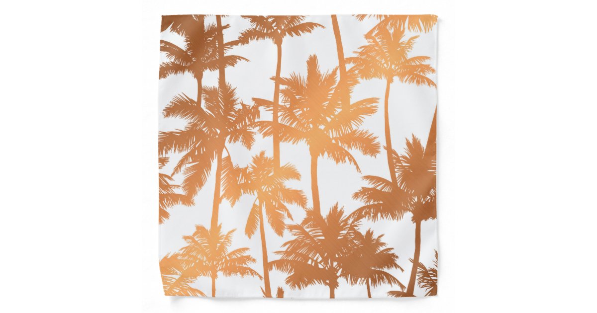 Palm Tree Pattern Bandana | Zazzle