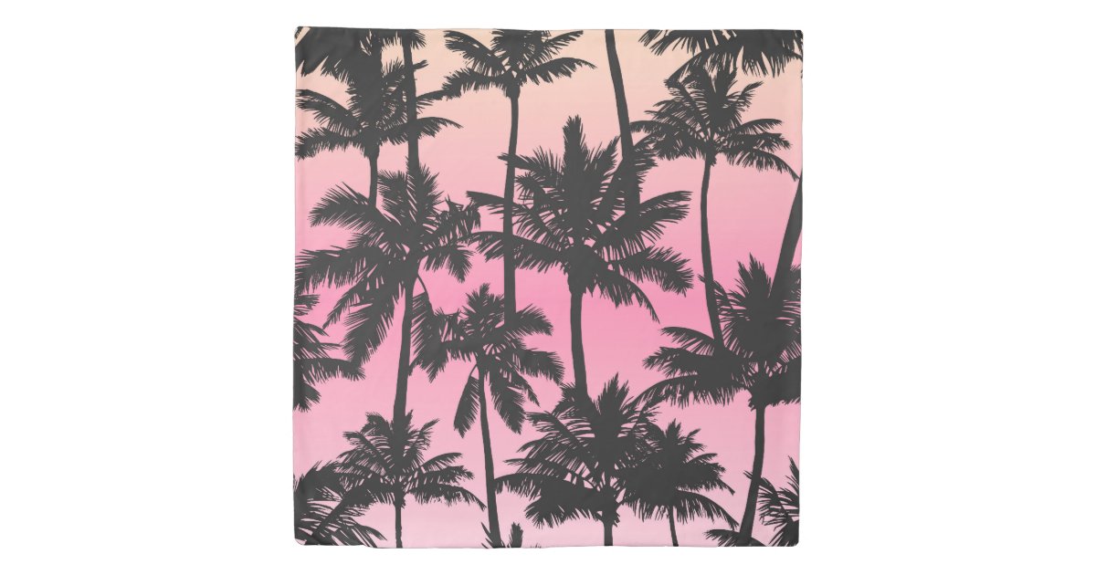 Palm Tree Pattern Duvet Cover | Zazzle
