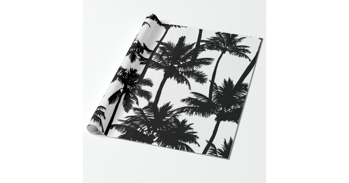 Palm Tree Pattern Wrapping Paper | Zazzle