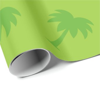 Palm tree pattern wrapping paper | Zazzle