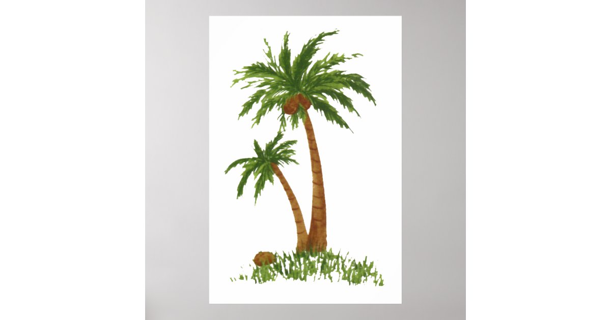 PALM TREE POSTER 24X36" | Zazzle