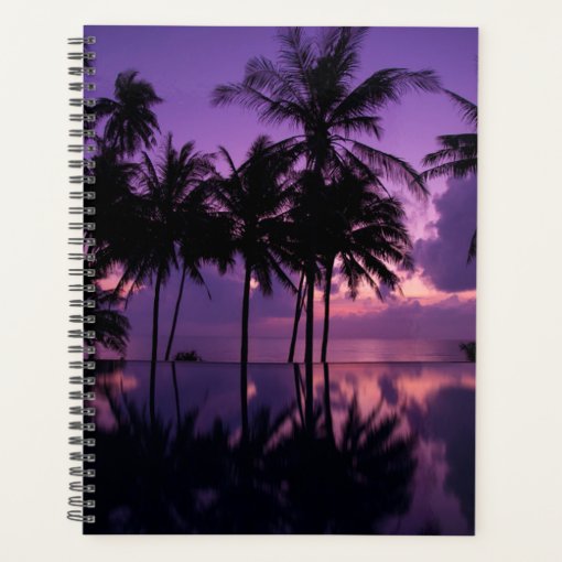 Palm Tree Reflection Planner | Zazzle