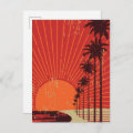 Palm Tree Row Postcard | Zazzle