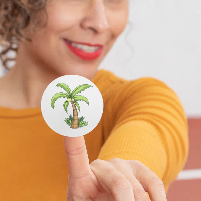 Palm Tree Stickers | Zazzle