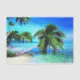 Palm Tree Tropical Island Beach Tissue Paper | Zazzle