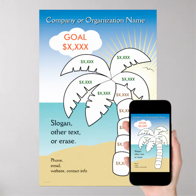 Palm Tree Vacation Target Poster | Zazzle