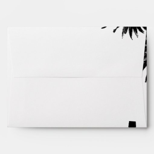 Palm tree wedding envelopes | Zazzle