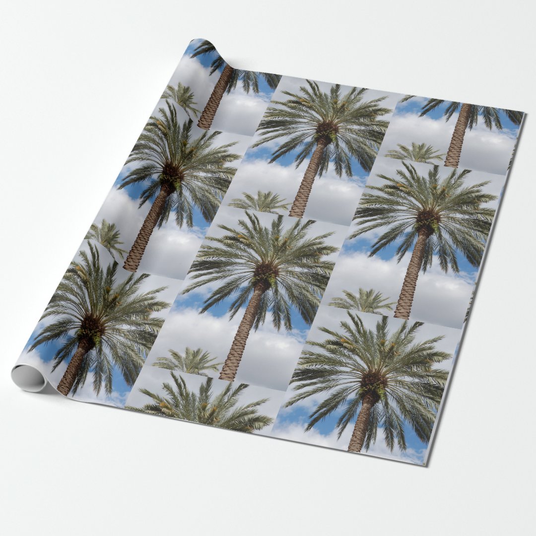 Palm tree wrapping paper | Zazzle