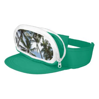 Palm Trees Cap-Sac Visor | Zazzle