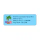 Palm Trees Christmas Tropical Address Labels | Zazzle