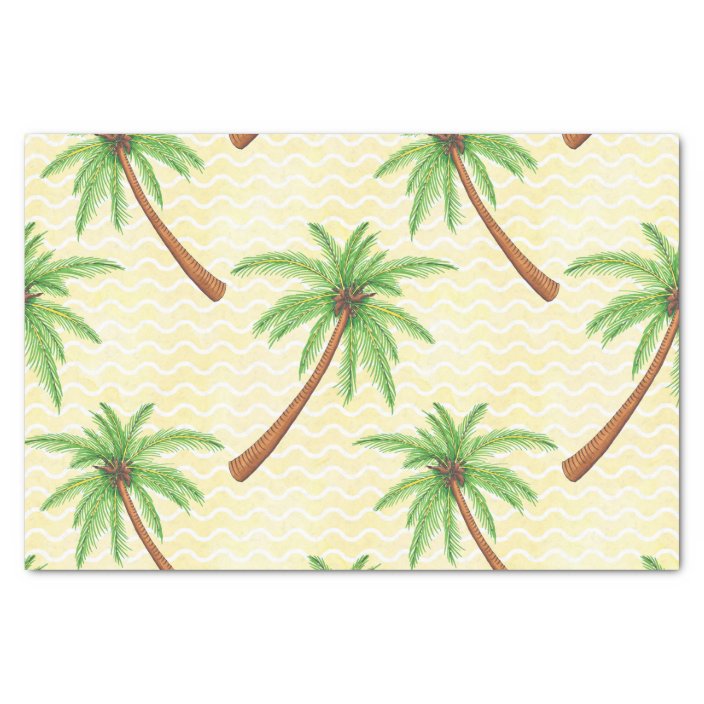 Palm Trees Hawaiian Print Tissue Paper | Zazzle.com
