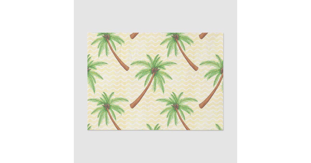 Palm Trees Hawaiian Print Tissue Paper | Zazzle