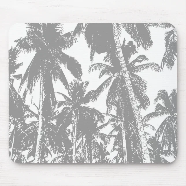 Palm Trees in a Posterised Design Mouse Pad | Zazzle