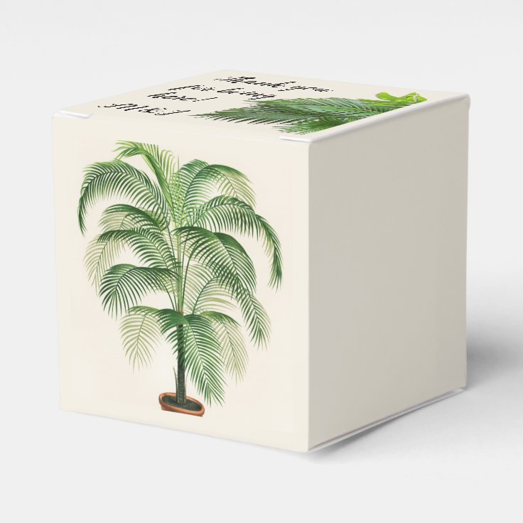 Palm Trees Leaves Personalized Favor boxes | Zazzle