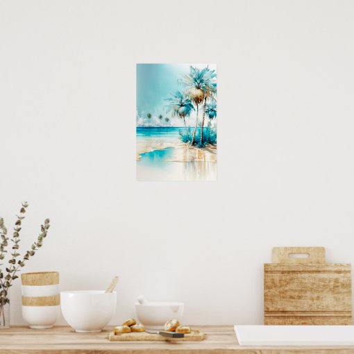 Palm trees poster | Zazzle