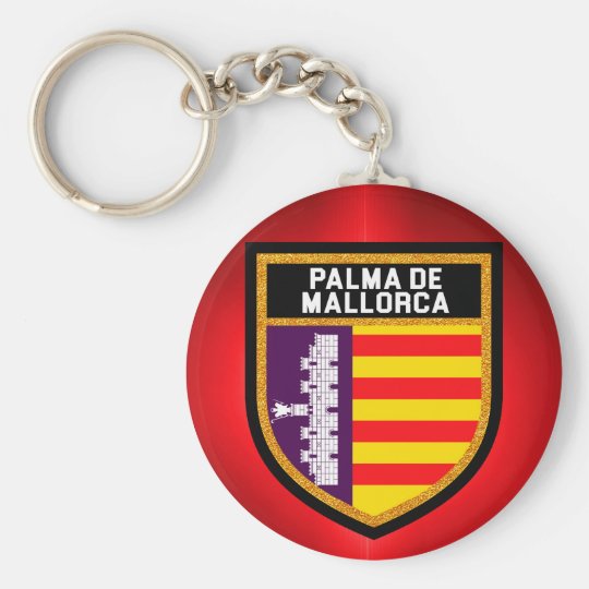 Palma de Mallorca Flag Keychain | Zazzle.com