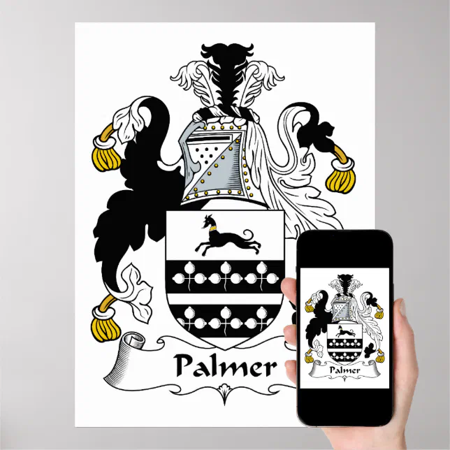 Palmer Family Crest Poster | Zazzle