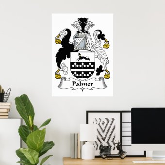 Palmer Family Crest Poster | Zazzle