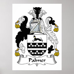 Palmer Family Crest Poster | Zazzle