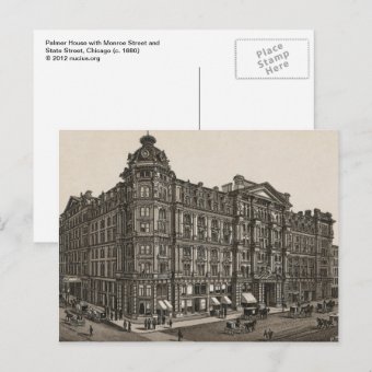 Palmer House, Chicago (c. 1880) Postcard | Zazzle