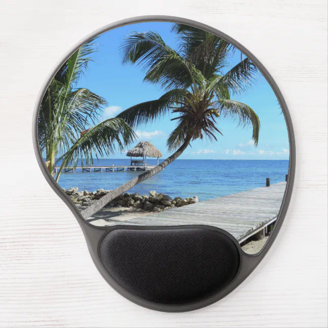 Palms and Pier Gel Mouse Pad | Zazzle