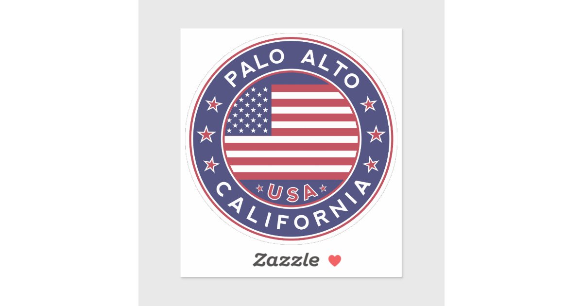 Palo Alto California, Palo Alto Sticker | Zazzle