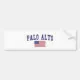 Palo Alto US Flag Bumper Sticker | Zazzle