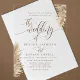 Pampas Grass Earthy Exotic Calligraphy Wedding Acrylic Invitations | Zazzle