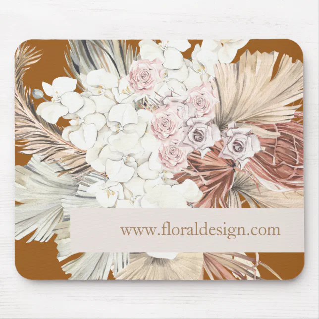 Pampas Grass Floral Tropical Jungle Mouse Pad | Zazzle