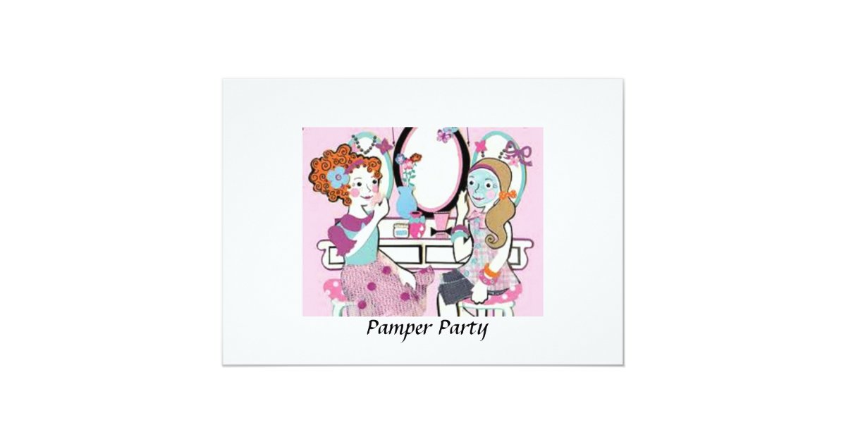 Pamper Party Invitations | Zazzle.com