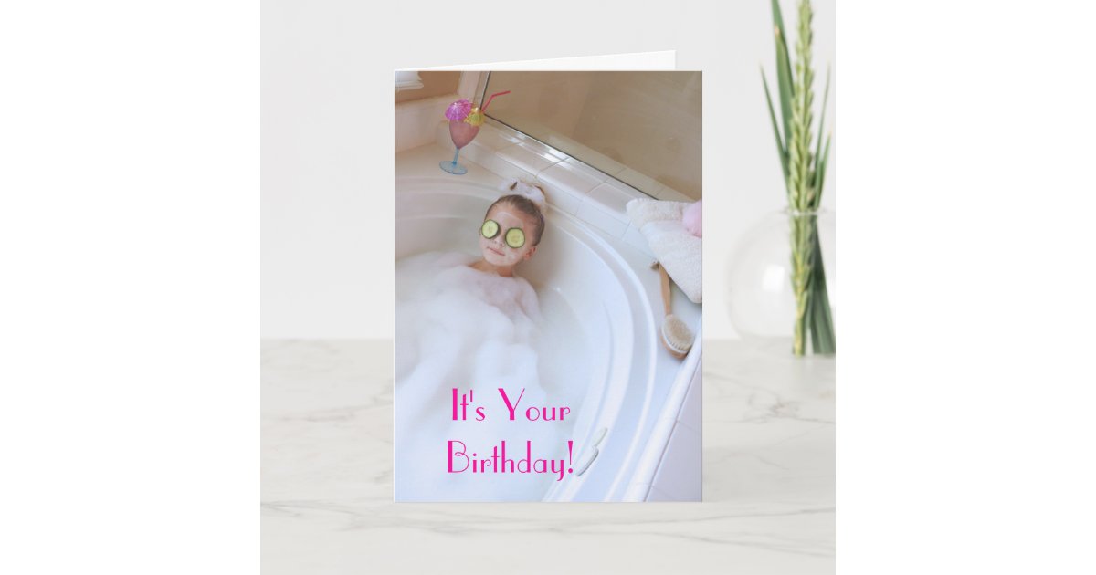 Pamper Yourself Birthday Card | Zazzle