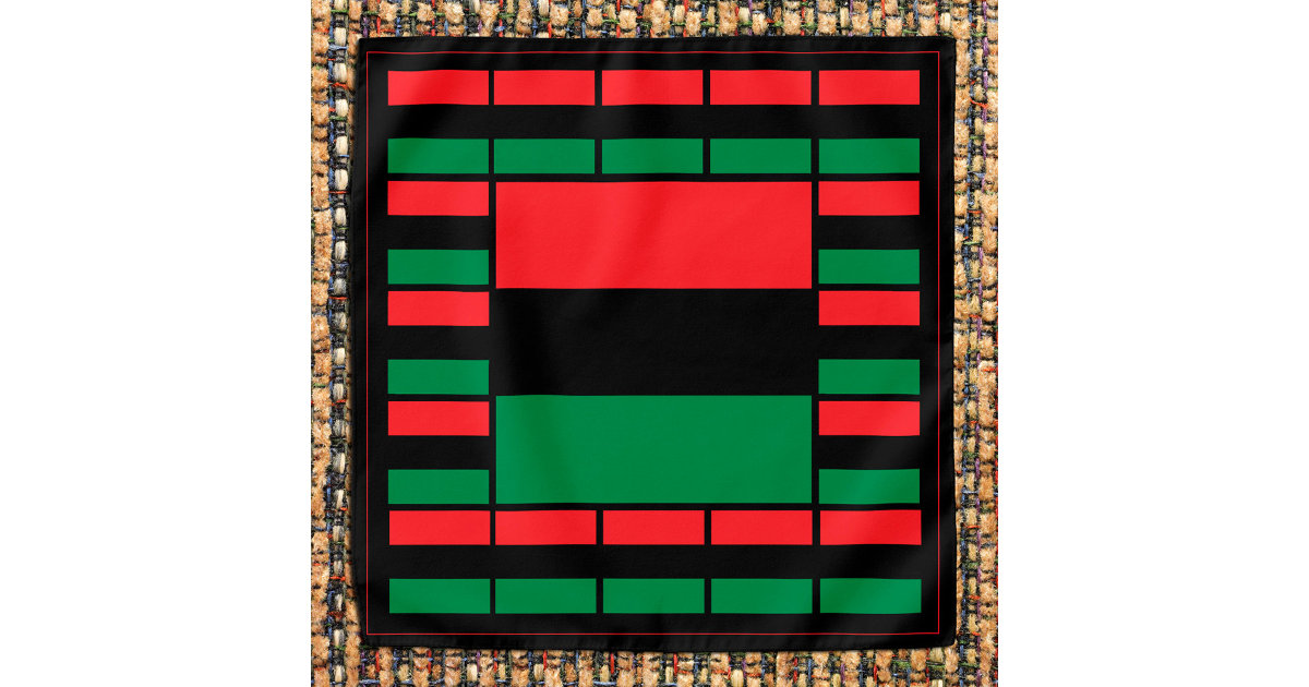 Pan African Flag fashion & Unia Symbol Bandana | Zazzle