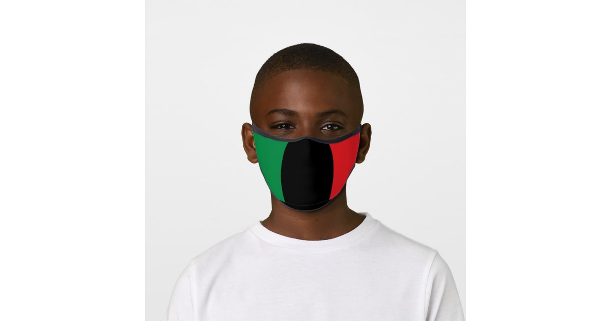 Pan African Flag, Happy Kwanzaa Kids Premium Face Mask | Zazzle