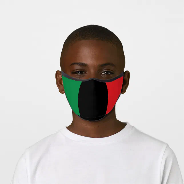 Pan African Flag, Happy Kwanzaa Kids Premium Face Mask | Zazzle