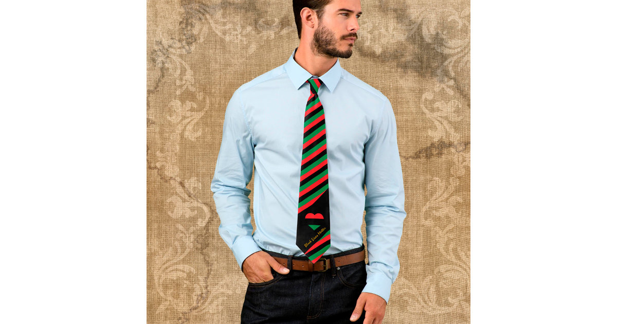 Pan African Flag Stripes, Unia Flag Symbol Kwanzaa Neck Tie | Zazzle