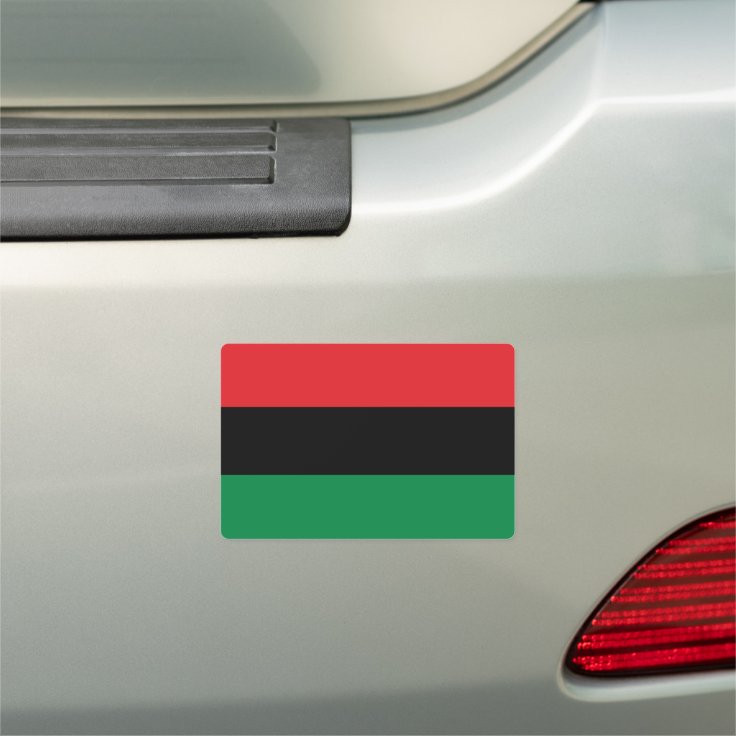 Pan African Flag & Unia Flag Symbol /BLM movement Car Magnet | Zazzle
