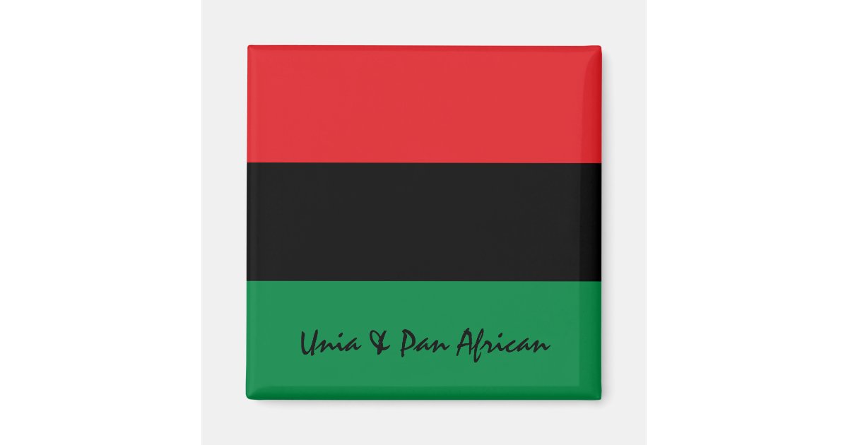Pan African Flag & Unia Symbol / sports fan Magnet | Zazzle