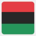 Pan African Flag & Unia Symbol / sports fan Square Sticker | Zazzle