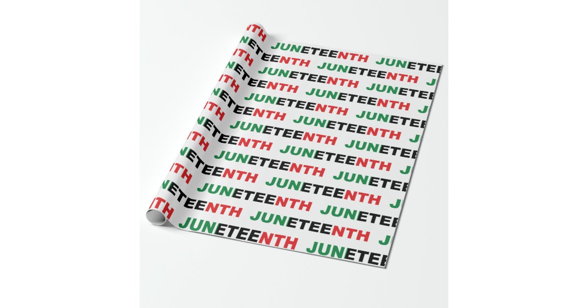 Pan African, Juneteenth Classic Round Wrapping Paper | Zazzle