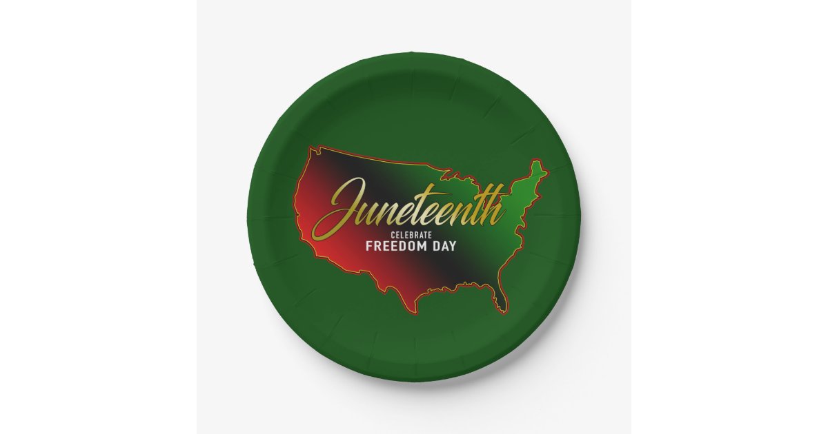 Pan African, Juneteenth Paper Plate | Zazzle