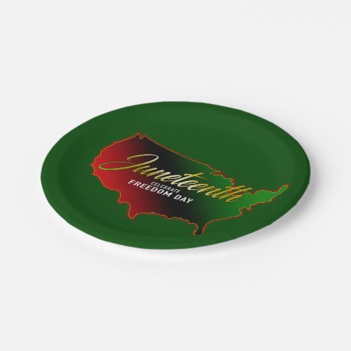 Pan African, Juneteenth Paper Plate | Zazzle