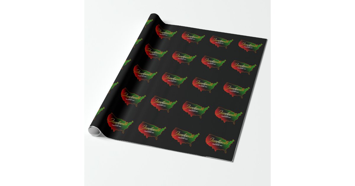 Pan African, Juneteenth Wrapping Paper | Zazzle