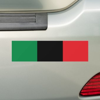 Pan African UNIA Flag Bumper Sticker | Zazzle