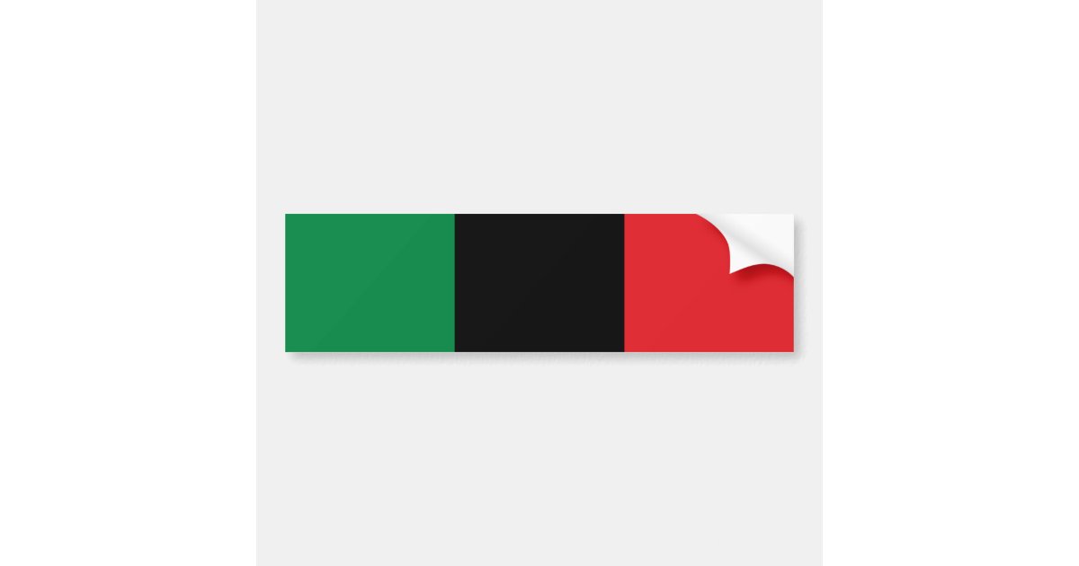 Pan African UNIA Flag Bumper Sticker | Zazzle