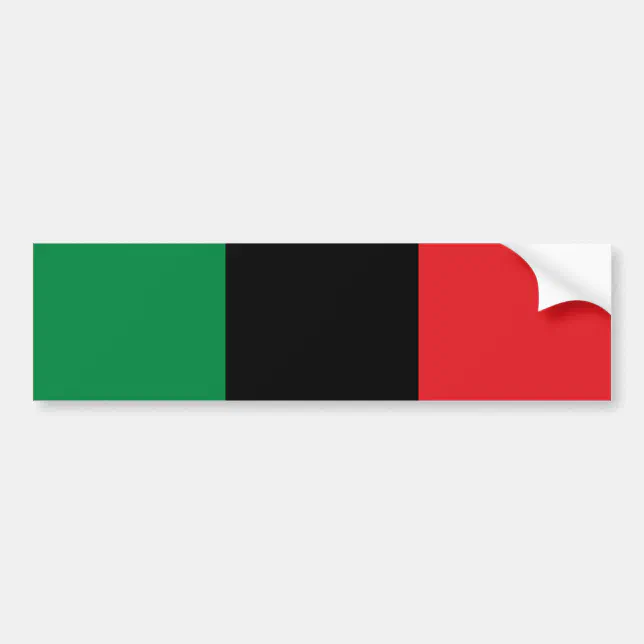 Pan African UNIA Flag Bumper Sticker | Zazzle