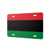 Pan African UNIA Flag License Plate | Zazzle